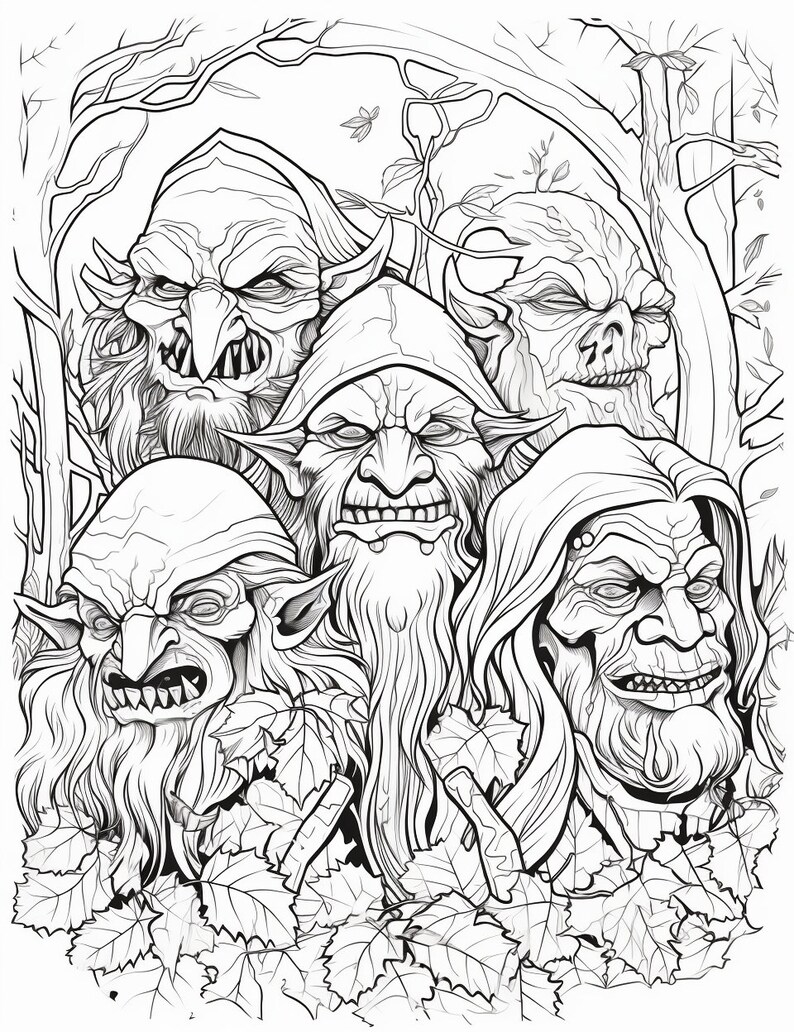Colorful Goblins: A Collection of 40 Charming and Creative Coloring ...