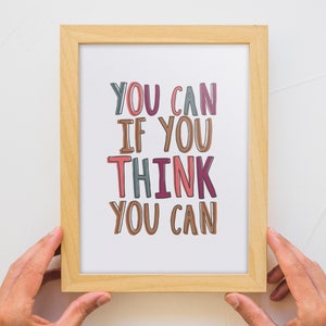 Positive Quote Wall Art Printable — Sizes 16x20, 11x14, 8x10, & 5x7 ...