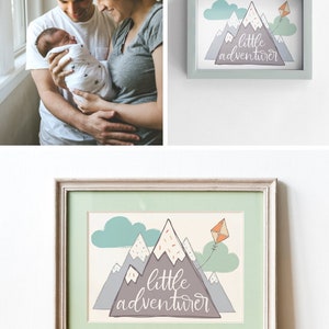 Little Adventurer Mountains Art Print 16x20, 11x14, 8x10, & 5x7 Unisex ...