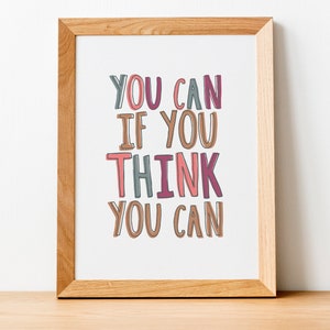 Positive Quote Wall Art Printable — Sizes 16x20, 11x14, 8x10, & 5x7 ...