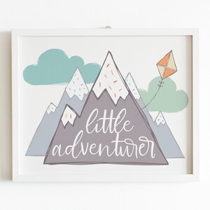 Little Adventurer Mountains Art Print 16x20, 11x14, 8x10, & 5x7 Unisex ...