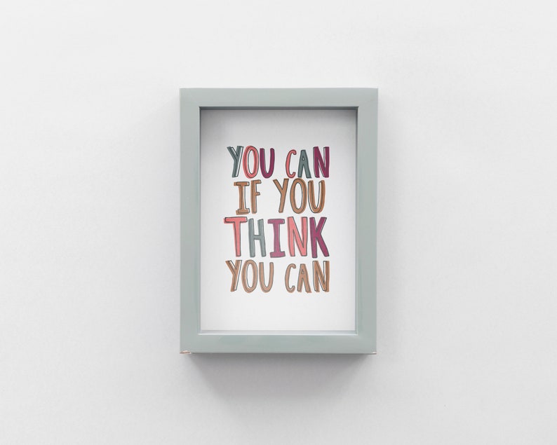 Positive Quote Wall Art Printable — Sizes 16x20, 11x14, 8x10, & 5x7 ...