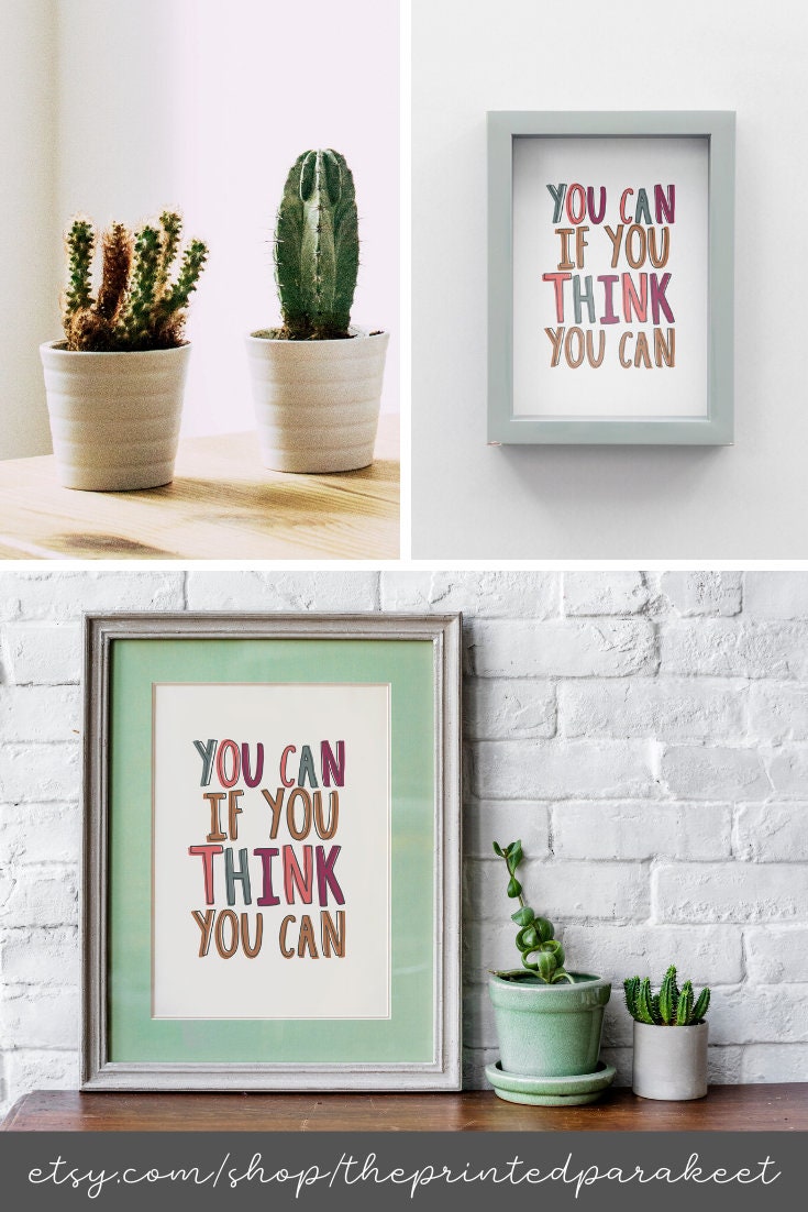 Positive Quote Wall Art Printable Sizes 16x20, 11x14, 8x10, & 5x7 ...