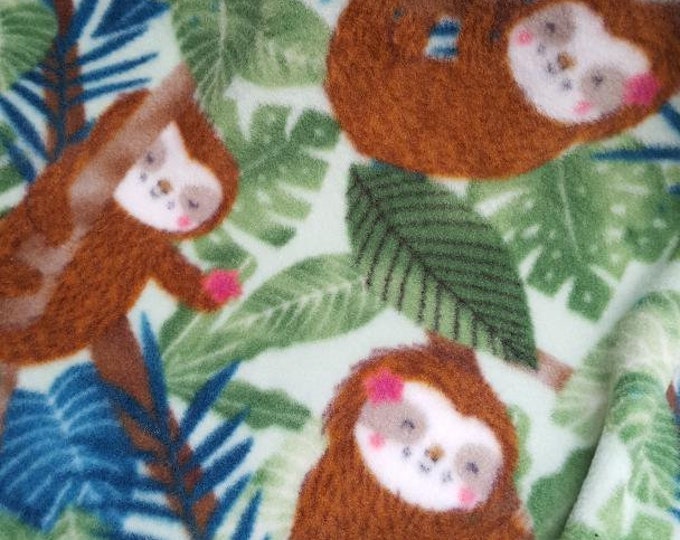 35" Sloth Anti-pill Fleece Super Soft Good Color Brown Sloth Greenery ...