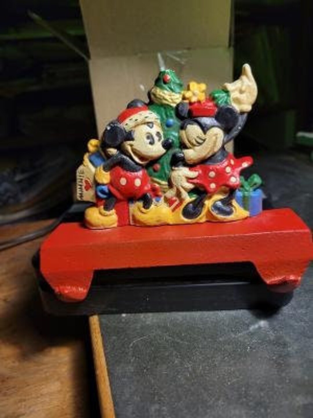 Mickey and Minnie Mouse Stocking Hanger Holder by Midewst Vintage Like ...