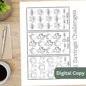 Seasonal Mini Savings Challenge Bundle | Spring Challenge | Summer ...