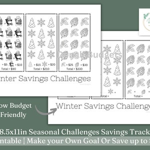 Seasonal Mini Savings Challenge Bundle | Spring Challenge | Summer ...