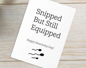 Vasectomy Card | Etsy
