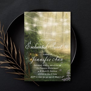 Enchanted Invitation INSTANT DOWNLOAD - Etsy