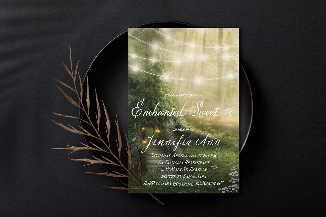 Enchanted Invitation INSTANT DOWNLOAD - Etsy