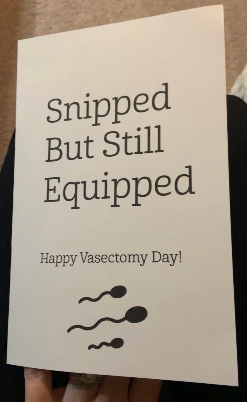Vasectomy Card - Etsy