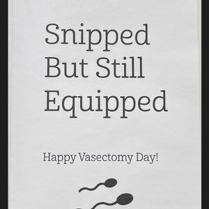 Vasectomy Card - Etsy