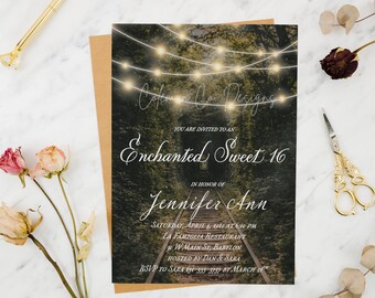 Enchanted Forest Prom Invitation - Etsy