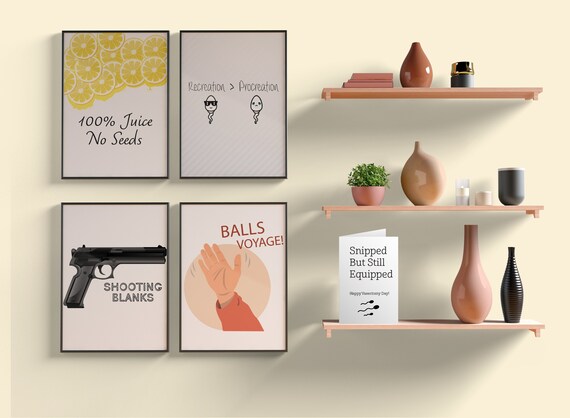 Vasectomy Decorations & Card BUNDLE Instant Downloads - Etsy