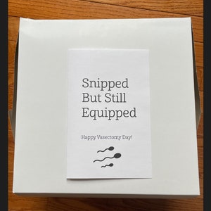 Vasectomy Card - Etsy