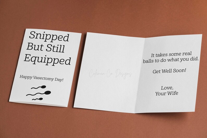 Vasectomy Card Instant Download Happy Vasectomy Day Snipped - Etsy