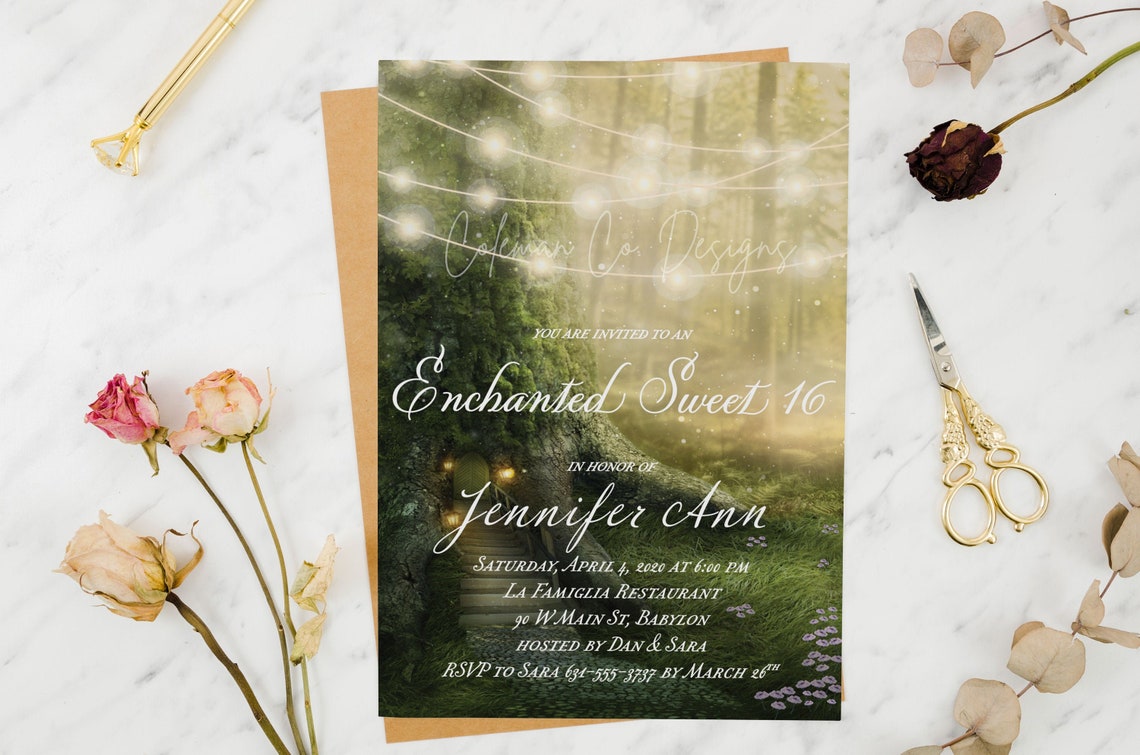 Enchanted Invitation INSTANT DOWNLOAD - Etsy