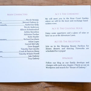 Library Themed Wedding Invitation Bundle - Place Cards, Programs, Table ...