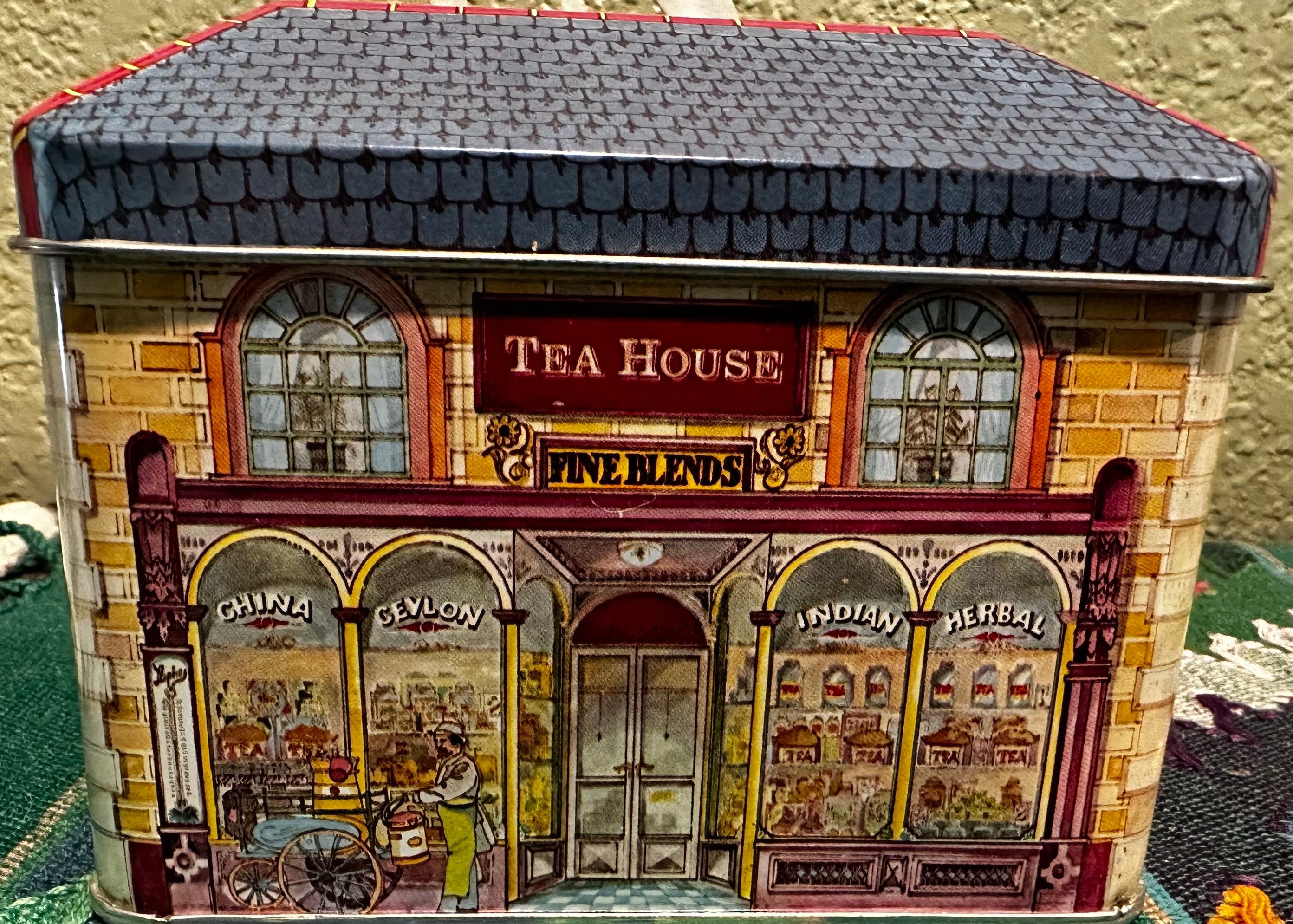 7 Vintage Tea Tins and 1 Wooden Tea Box - Etsy