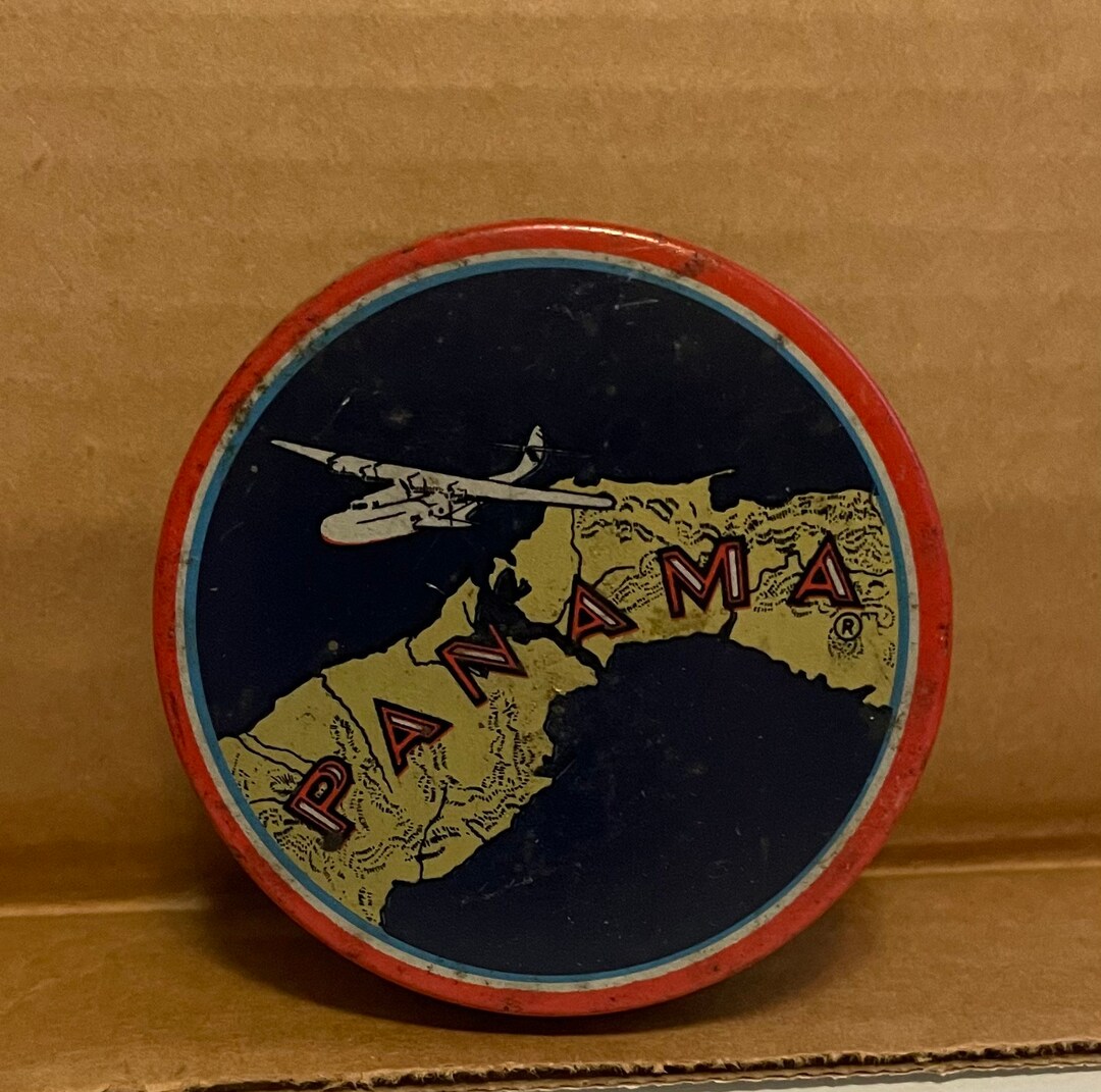 Vintage Panama Letters Tin - Etsy