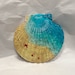 ORIGINAL Handmade Alcohol Ink Handpainted Shell Art, Coastal Nautical ...