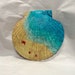 ORIGINAL Handmade Alcohol Ink Handpainted Shell Art, Coastal Nautical ...