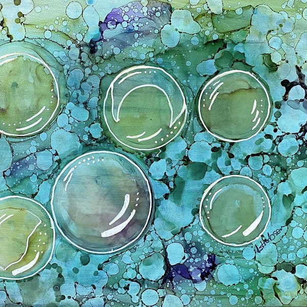 Alcohol Ink Peacock - Etsy