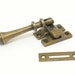 4.40" Inches 1 Set Vintage Retro Brass Latch TEAR DROP Cudgel Swing ...