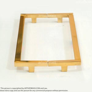 9.44" Inches Set Vintage Retro Square Box Grip Handle Polished Brass ...