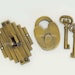 1 Set Vintage Retro Asian Bamboo Latch Solid Brass Door Box - Etsy