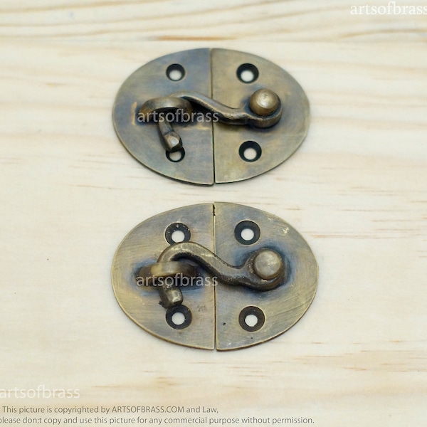 Miniature Brass Hook Latch - Etsy