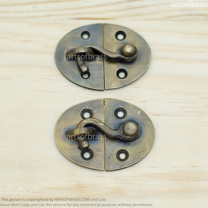 Miniature Brass Hook Latch - Etsy