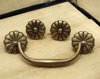 Rosette drawer pulls | Etsy