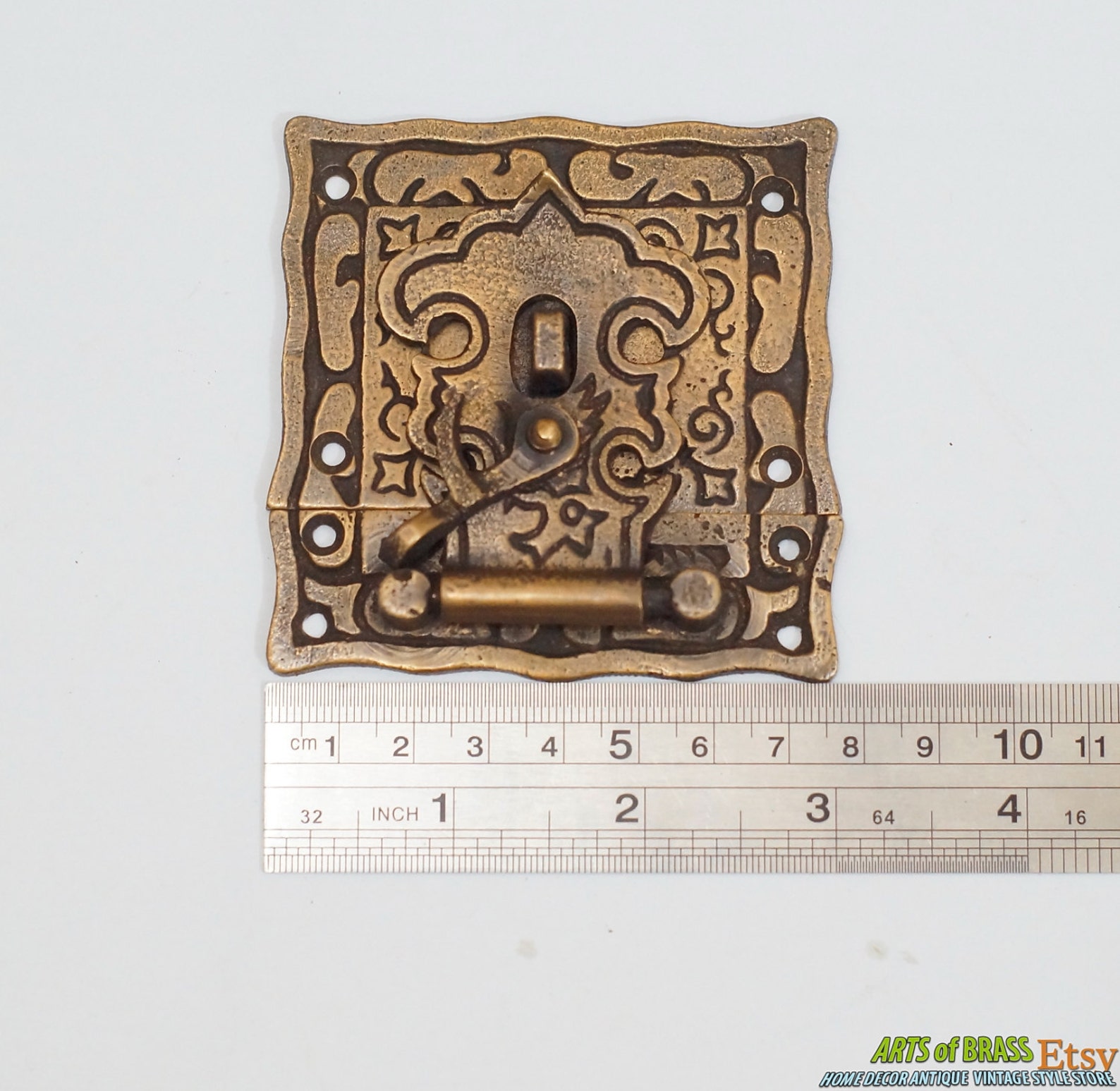 3.07 Inches Vintage Victorian Classic Carved Box LATCH - Etsy