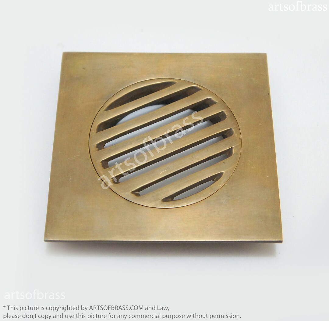 3.93" Inches 1 Set Vintage Western Plain Water Channel Drain Cover or ...