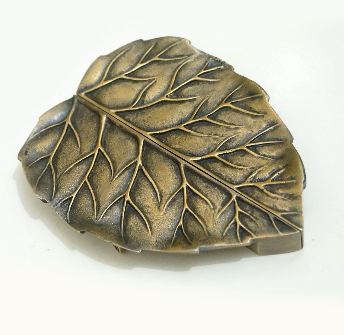 5.98 Inches Big Set Vintage Autumn Leaf Solid Brass - Etsy Australia