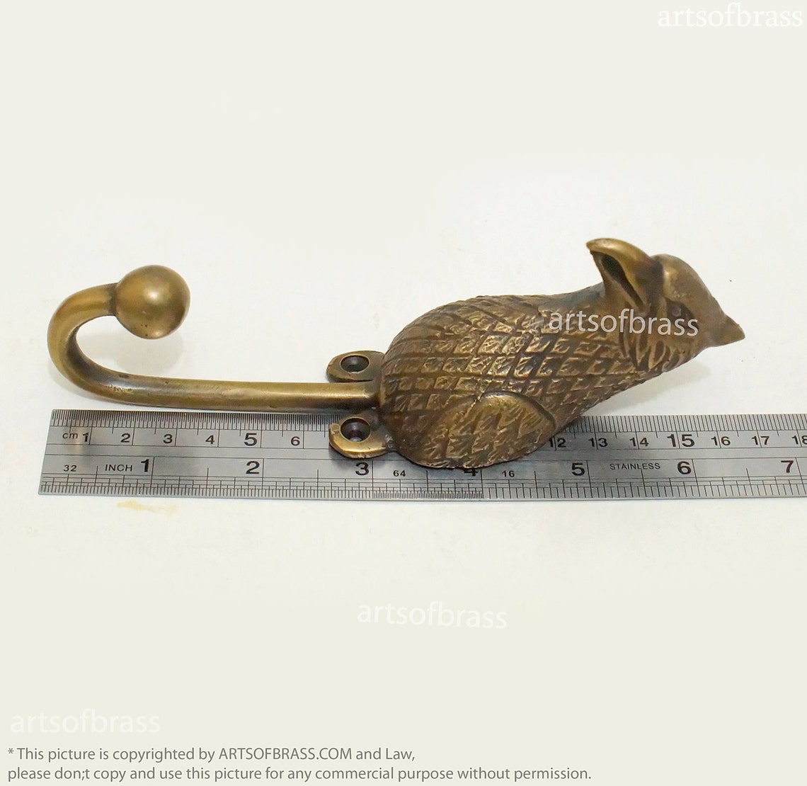 6.50 Inches Vintage Eagle Falcon Bird Animal Hook - Etsy