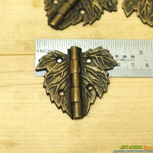 1.96" Inches Lot of 4 Pcs Vintage Fantasy Autumn LEAF Hinge / Hinges ...