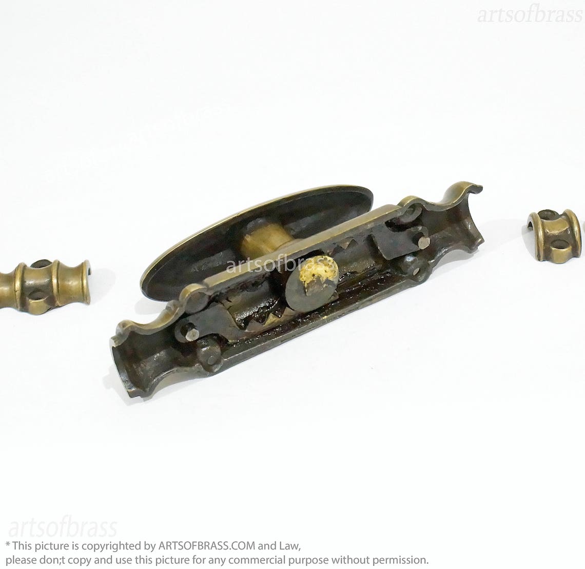 Set Vintage Retro Western Cremone Espagnolette Bolt Latch Door Lock ...