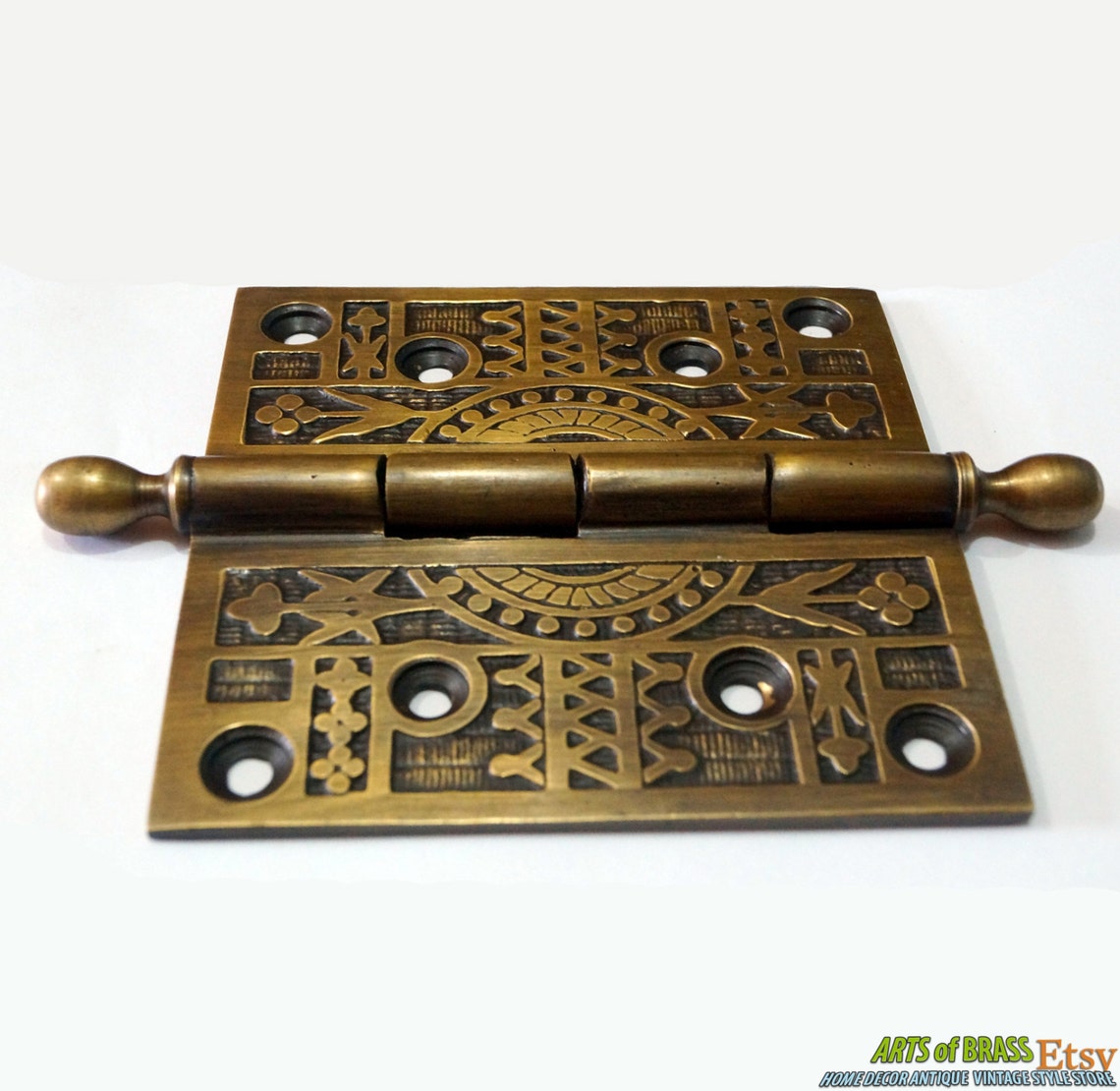Pair / 2 Pcs Antique Vintage Solid Brass Large Door HINGES - Etsy