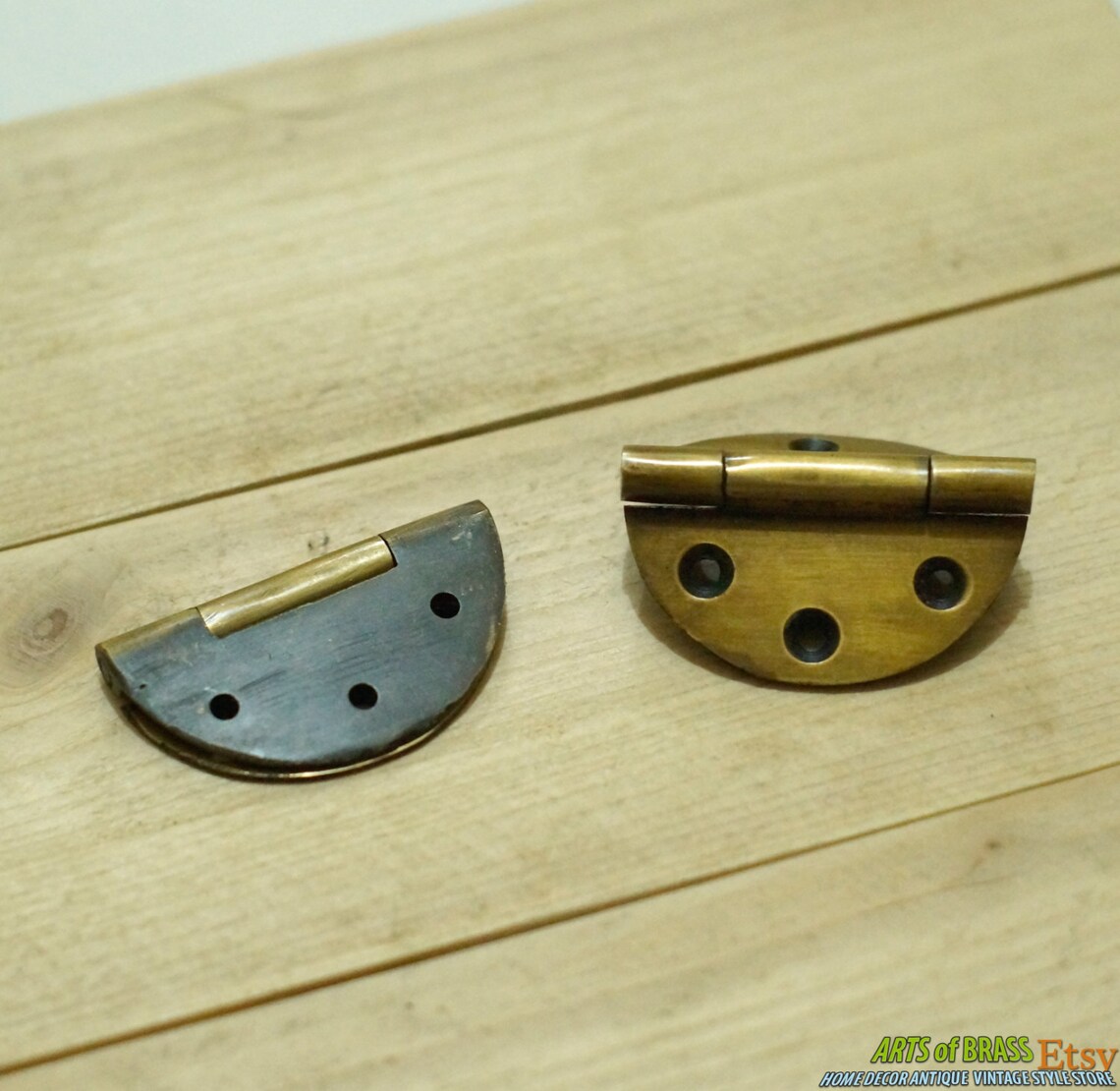 Lot of 2 Pcs Antique Vintage ROUND Ordinary Hinge / Hinges - Etsy