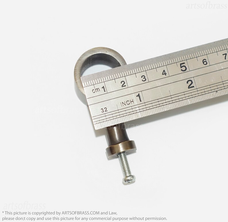 0.75 in Hole Pair Solid Brass Black Copper Minimalist - Etsy