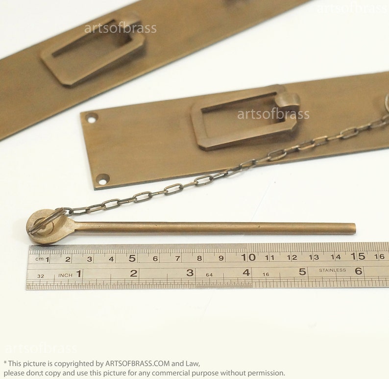 8.62 Inches Vintage Solid Brass Retro Long Drawer LATCH - Etsy