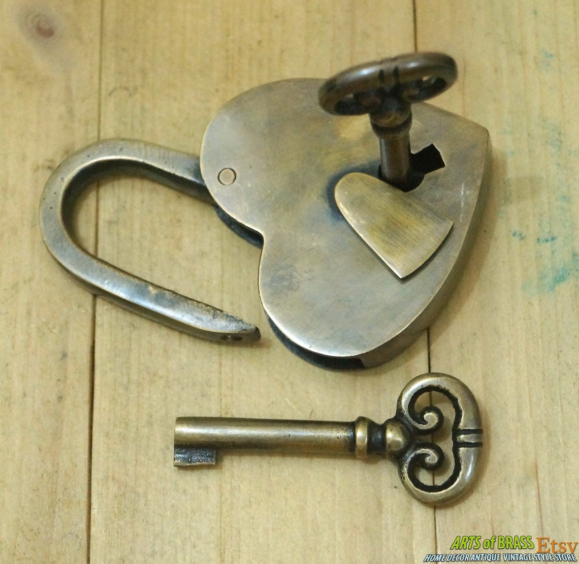 Set Vintage Love Heart Forever PADLOCK With SKELETON Keys - Etsy Sweden