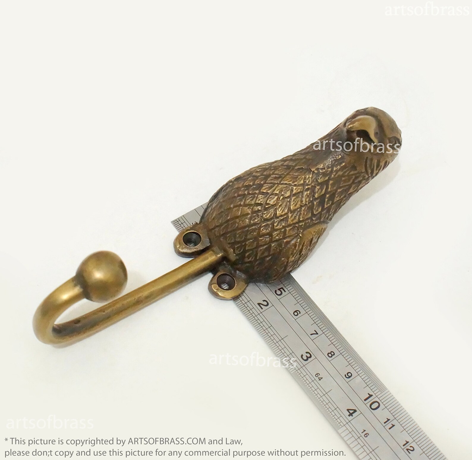 6.50 Inches Vintage Eagle Falcon Bird Animal Hook - Etsy