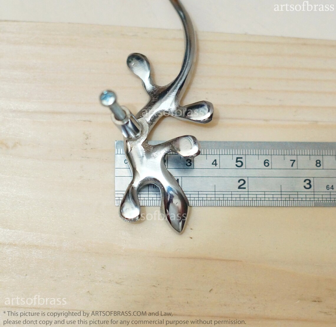 4.84 Inches Pair 2 Pcs CHROME Finishing LIZARD Gecko - Etsy