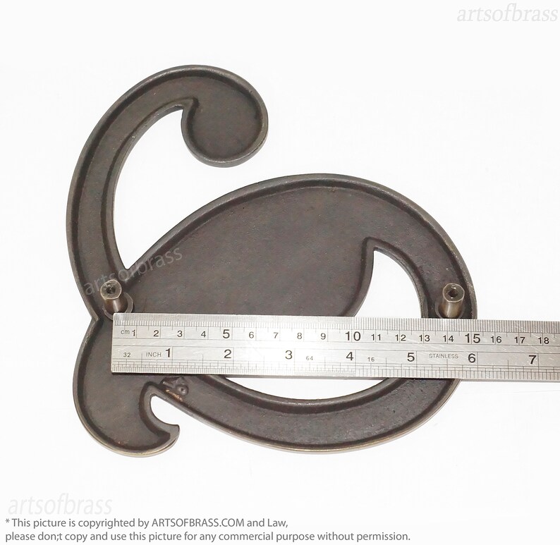 7.67 in Pair Set Solid Brass Big Treble Clef Music Tone | Etsy