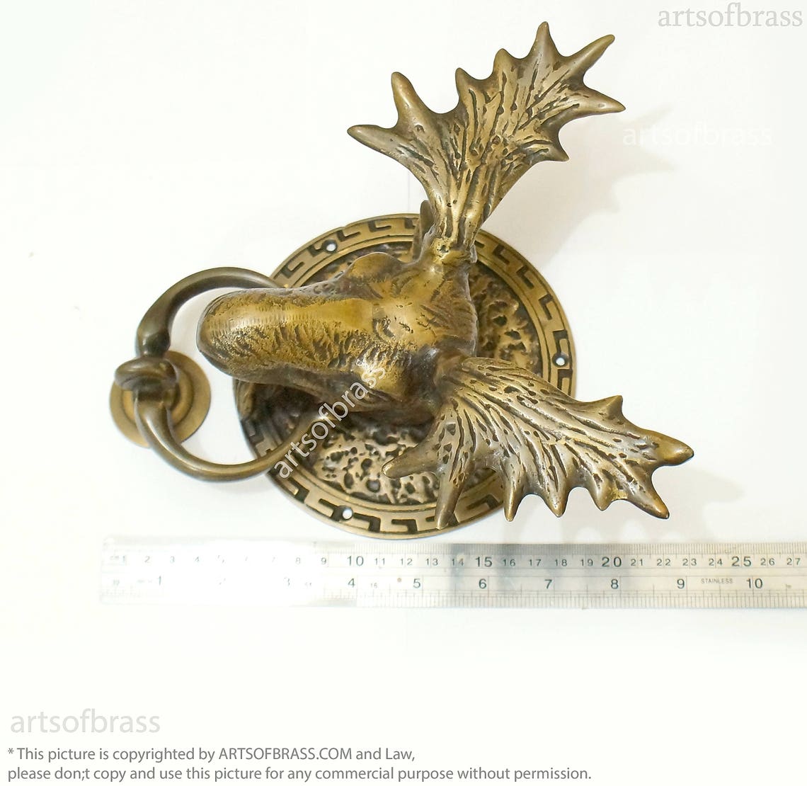 7.87 Inches Antique Large BIG MOOSE Deer Head Hunt Door | Etsy