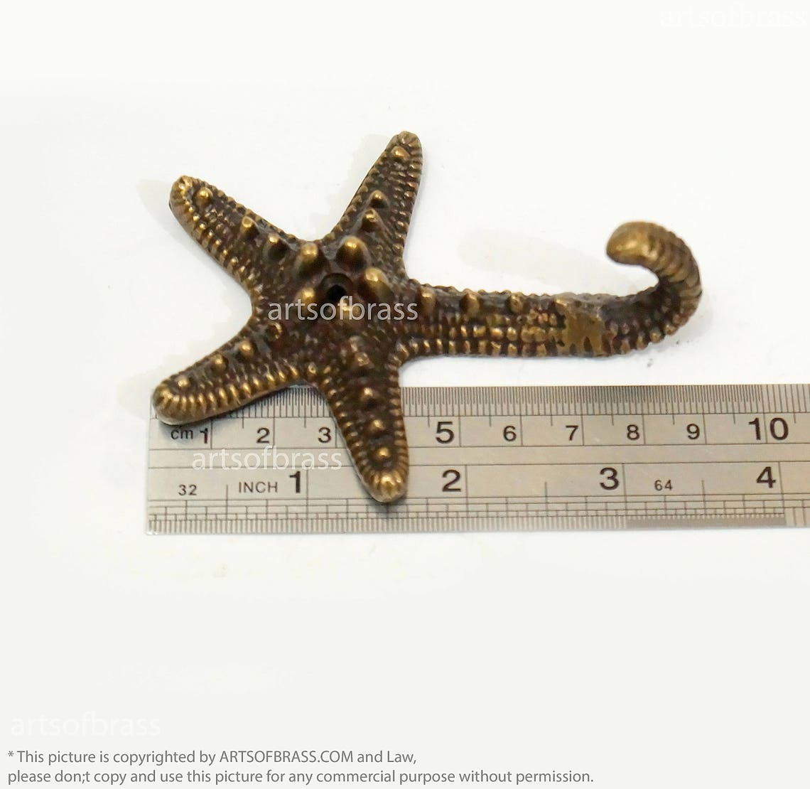 3.54 Inches Lot of 2 Pcs Vintage Solid Brass STAR FISH - Etsy