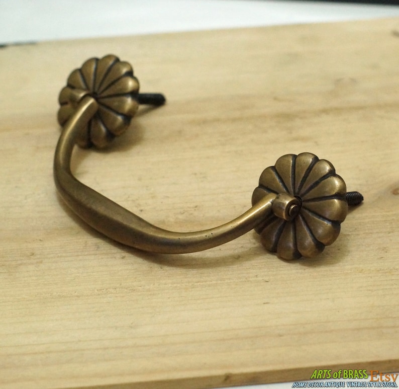 Complete Set Vintage Flowers Rosette Bails Handle and Round | Etsy